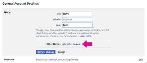 How To Change Your Name On Facebook
