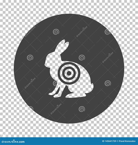Hare Silhouette With Target Icon Stock Vector Illustration Of Silhouette Holding 145641759