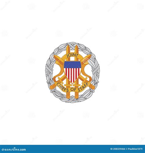 Joint Chiefs Of Staff Logo Editorial Illustrative On White Background