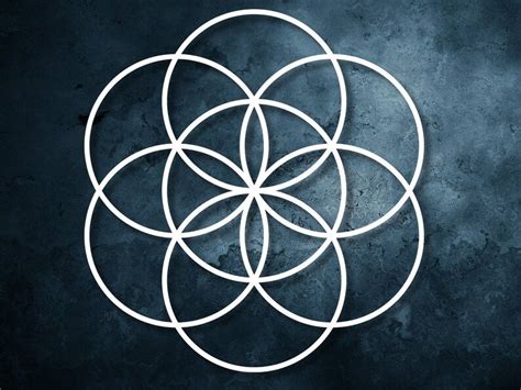 Seed Of Life Metal Wall Art Sacred Geometry Metallic Wall Etsy Artofit