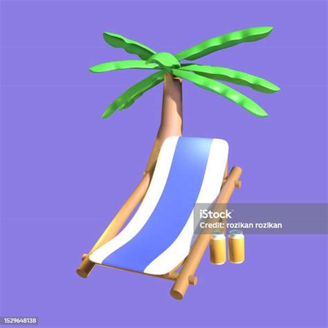 3d 여름 해변 의자 아이콘은 보라색 배경에 격리되어 렌더링된다 0명에 대한 스톡 사진 및 기타 이미지 0명 3차원 형태 공 스포츠 장비 Istock
