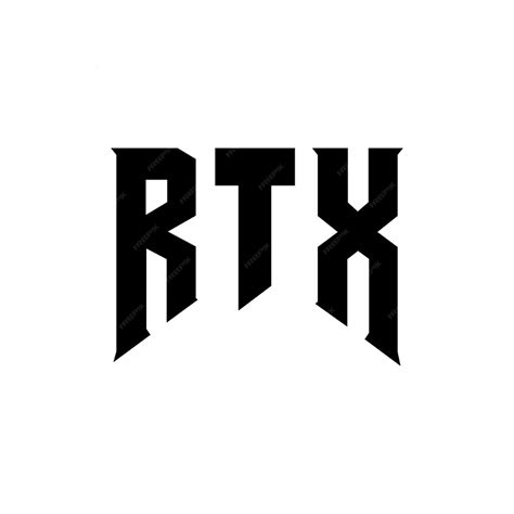 Rtx Letter Logo Design Per Lazienda Tecnologica Rtx Logo Design Combinazione Di Colori Bianco E