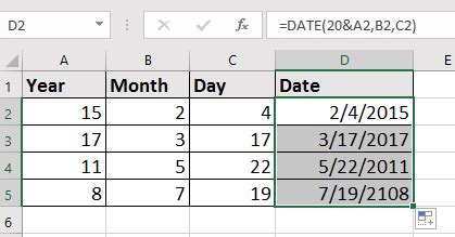 How To Combine Three Cells To Create Date In Excel