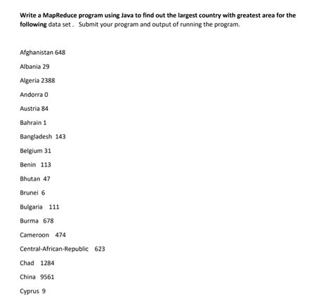 solved write a mapreduce program using java to find out the
