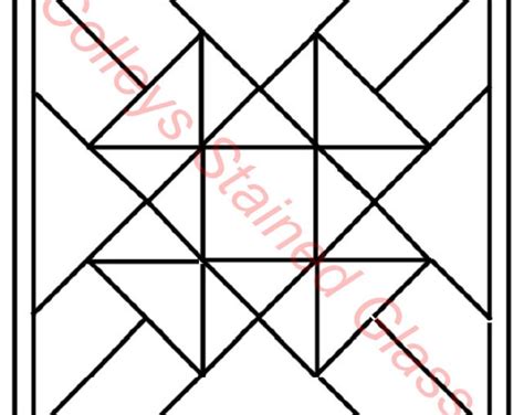 Simple Beginner Stained Glass Pattern Etsy