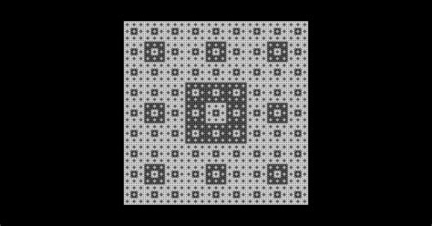 Sierpinski Squares In Squares White Squares Sticker Teepublic