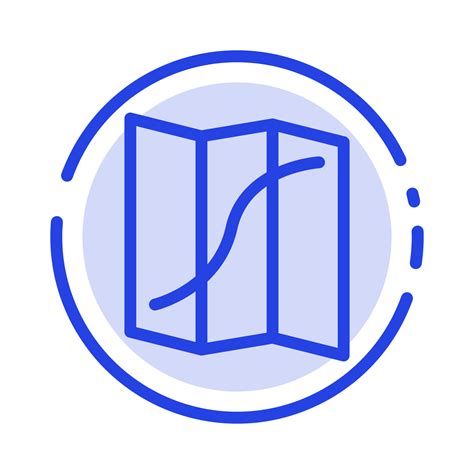 Map Location Navigation Pin Blue Dotted Line Line Icon Vector Art At Vecteezy