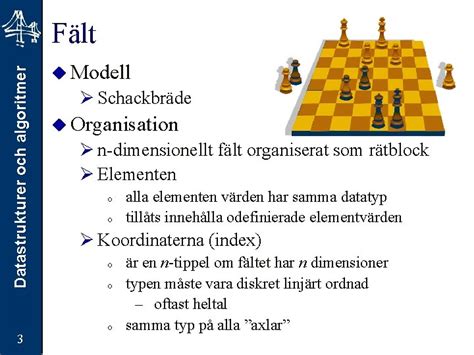 Datastrukturer Och Algoritmer Frelsning 3 Datastrukturer Och Algoritmer