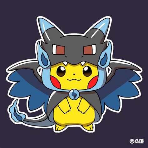 [피카츄 코스튬]메가리자몽x 피카츄 Cute Pokemon Wallpaper Pikachu Wallpaper Iphone Pikachu Drawing