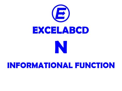 Excel N Function Excelabcd