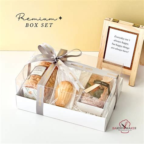 กล่องขนมฝาใส ทรงฝาสูง 5 ใบ