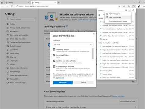 Clean Edge Browser Data Sky Badminton Centre