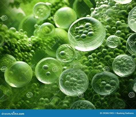 Microscope View Of Cyanobacteria Or Cyanophyta Royalty Free Stock Image
