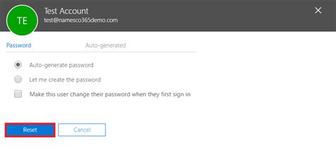 How To Reset A User Password For Microsoft 365 Support Centre Register365