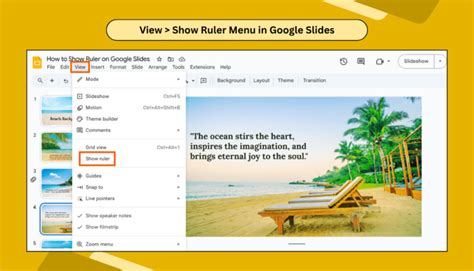 How To Show Ruler On Google Slides Step By Step