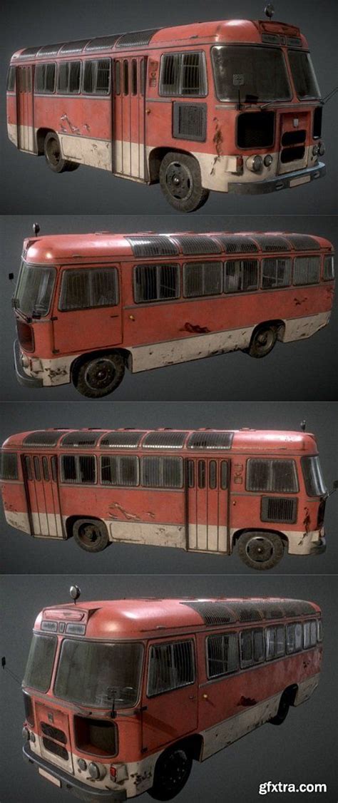 Prison Bus 3d Model In 2022 Prison 3d Model Model