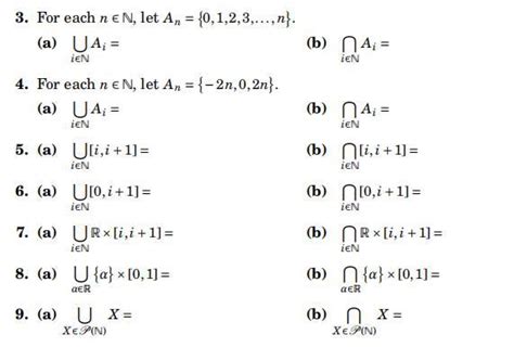 solved 3 for each n∈n let an {0 1 2 3 … n} a ⋃i∈nai