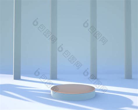最小的场景几何形状奶油背景阴影展示化妆品图片 包图网企业站