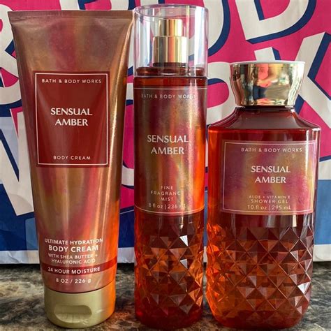 Bath And Body Works Sensual Amber Set Bath And Body Bath And Body