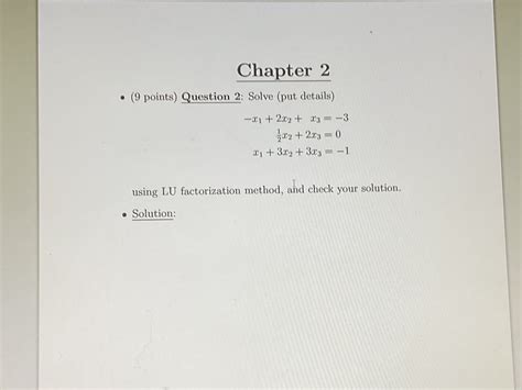 Solved Chapter 29 ﻿points ﻿question 2 Solve Put
