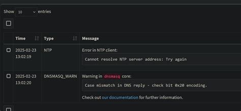 V6 Upgrade Re Occuring Errors After Reboot Dnsmask Ntp Help