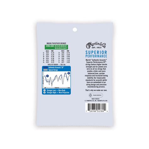 Martin Guitar Ma500 Authentic 12 Strings 92 8 Phosphor Bronze Extra Light Bunnings Australia