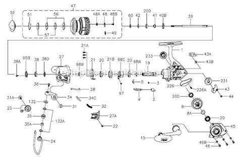 Penn Reel Parts Schematics