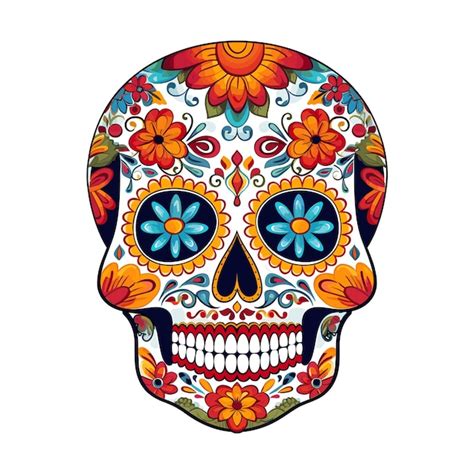 Dia De Los Muertos Calavera Mexicana Dia De Los Muertos Calavera Mexicana Vector Premium
