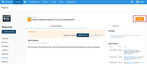 Cancel Button On Deployment Can Be Misleading · Issue 4099