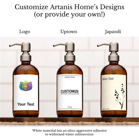 Personalized Soap Dispenser Stylish Designs Artanis Home