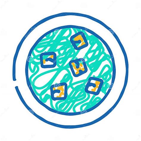 Palak Paneer Indian Cuisine Icon Doodle Illustration Stock Illustration