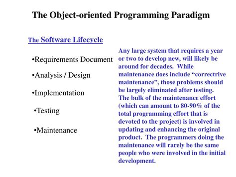 PPT The Object Oriented Programming Paradigm PowerPoint Presentation
