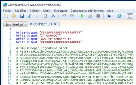 Comment Signer Un Script Powershell It Connect