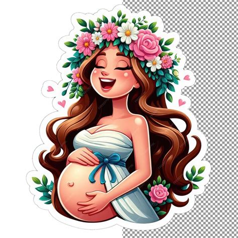Premium Psd Maternal Marvel The Beauty Of Pregnancy Sticker