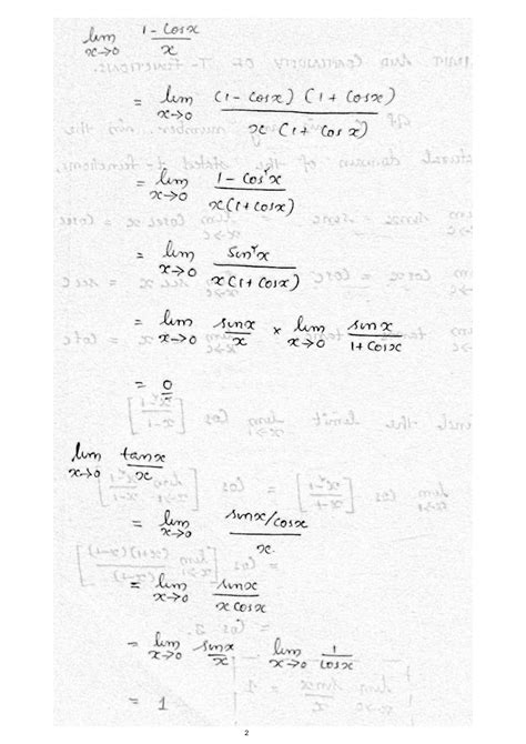 SOLUTION Limit And Continuity Of Trigonometric Functions Studypool