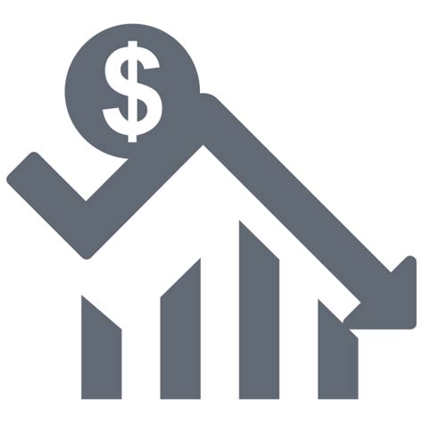 Business Loss Decreasing Chart Financial Performance Loss Chart