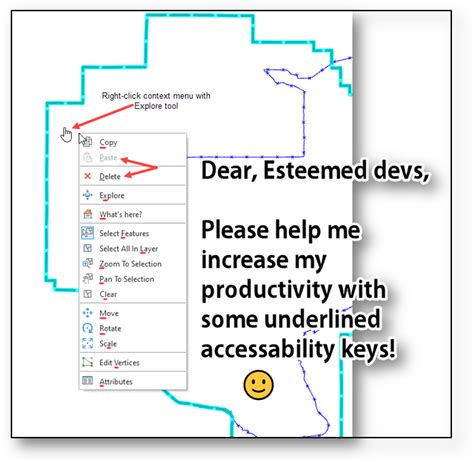 Implement Right Click Menu Single Key Accelerators Page 2 Esri Community