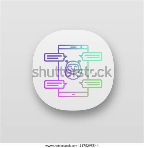 Chatbot Speech Bubbles App Icon Uiux Stock Vector Royalty Free 1175295544 Shutterstock