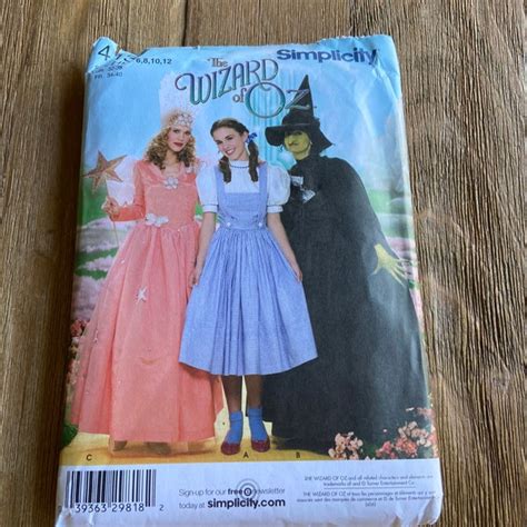 Wizard Of Oz Costume Pattern Etsy