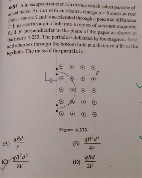 Answered 4 57 A Mass Spectrometer Is A Device Which Select Particle Kunduz