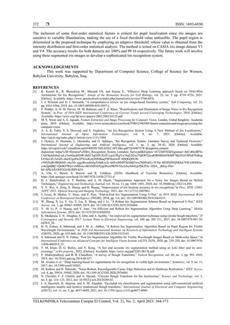 Enhance Iris Segmentation Method For Person Recognition Based On Image Processing Techniques Pdf