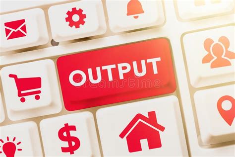 Sign Displaying Output Business Overview The Final Result Of Something