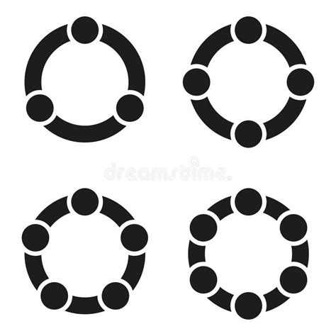 Set Of Circular Charts Graphs Diagrams Vector Illustration Eps 10 Stock Vector