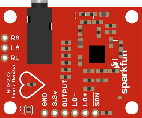 How To Use Ad8232 Heartrate Monitor Pinouts Specs And Examples Cirkit Designer
