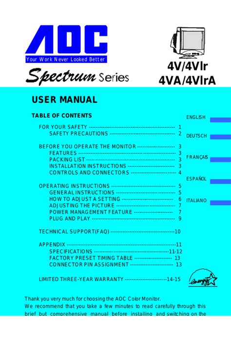 AOC V Vlr VA VlrA Diagram