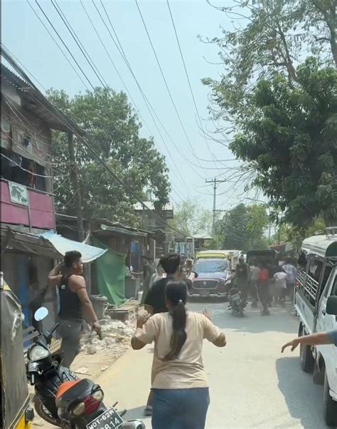 Mizzima ပုံအညွှန်း မန္တလေးတိုင်း၊ အမရပူရမြို့နယ်၊ စာကြင်းဝရပ်ကွက်တွင် ဧပြီလ ၃ ရက်နေ့က ငလျင