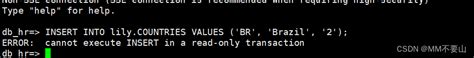 Gaussdb 集群数据库变为只读模式readonly（实验）`error Cannot Execute Create Table In A Read Only Transaction