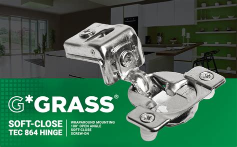 Grass 02910a 15 Tec 864 Soft Close Hinge 1 1 4 31 75mm Overlay For Face Frame Cabinets Wrap