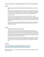 CS Learning Journal Unit Docx Learning Journal Unit CS AY T OPERATING