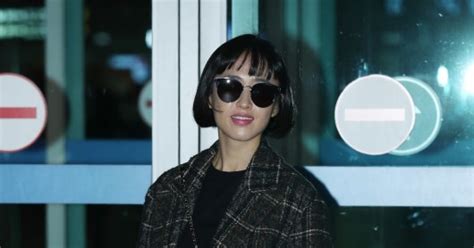 [포토]김민정 모태미녀의 공항 패션